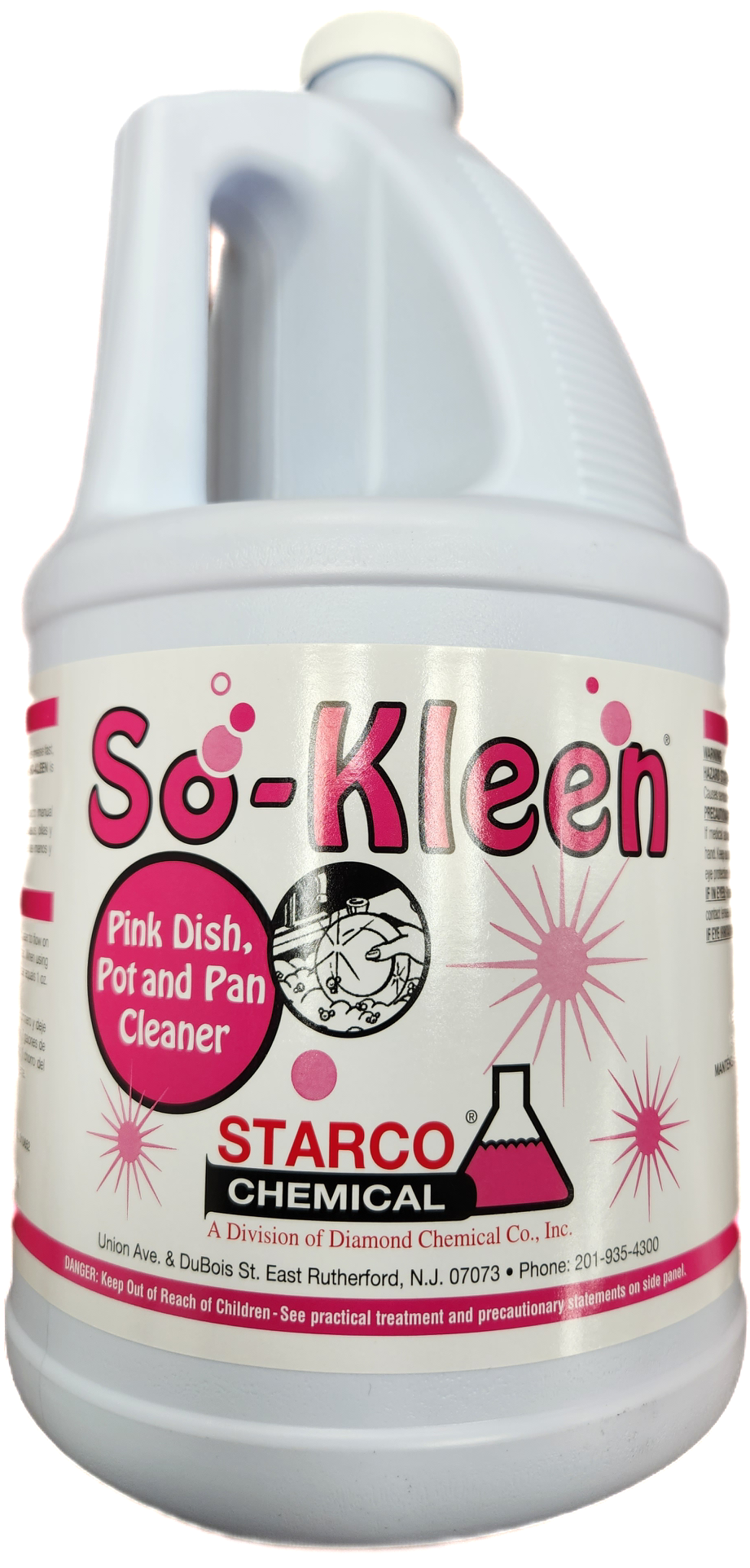 SO KLEEN PINK DISH 128OZ (SKU #60156)
