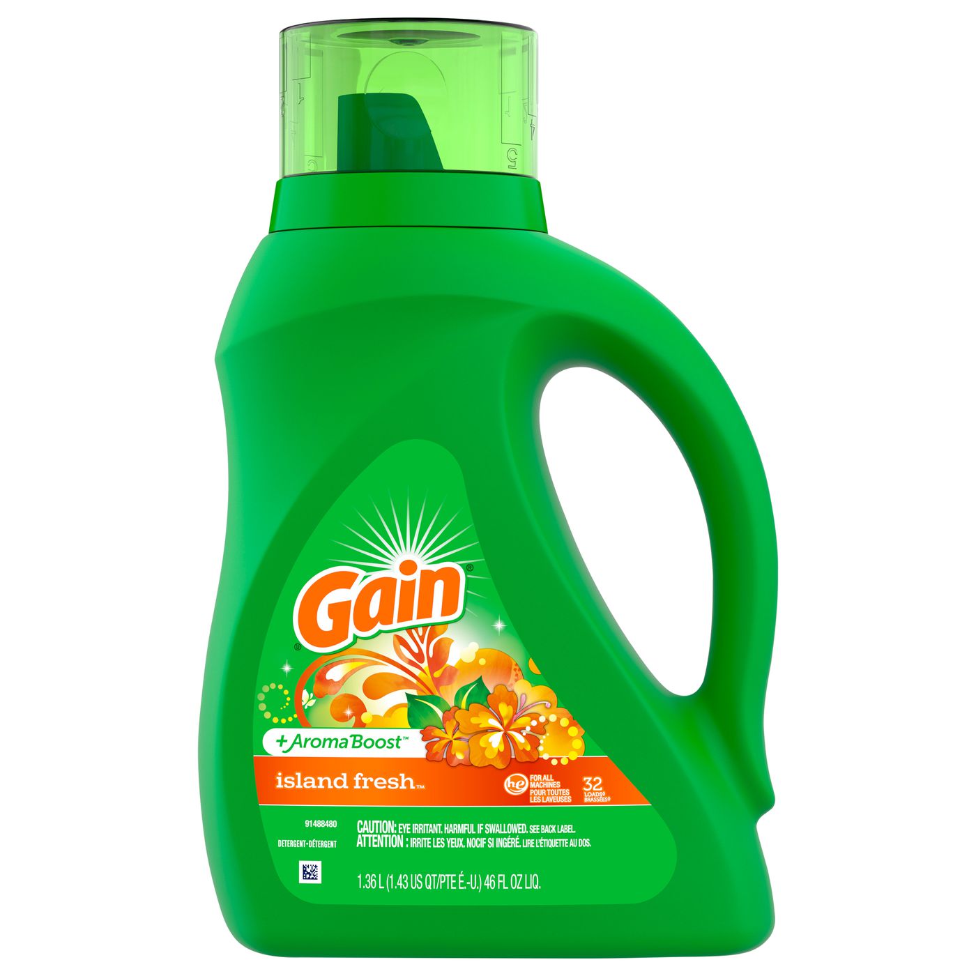 GAIN LIQ.DETERGENT-46oz/ISLAND FRESH (SKU #10693)